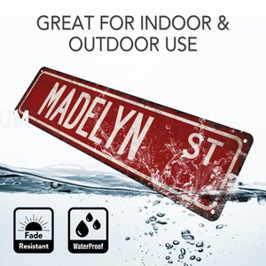 Madelyn Sign, Madelyn Gift, Girls Room Decor, Custom Street Sign, Signs ...