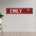 Emily Sign, Emily Gift, Girls Room Decor, Custom Street Sign, Signs for ...