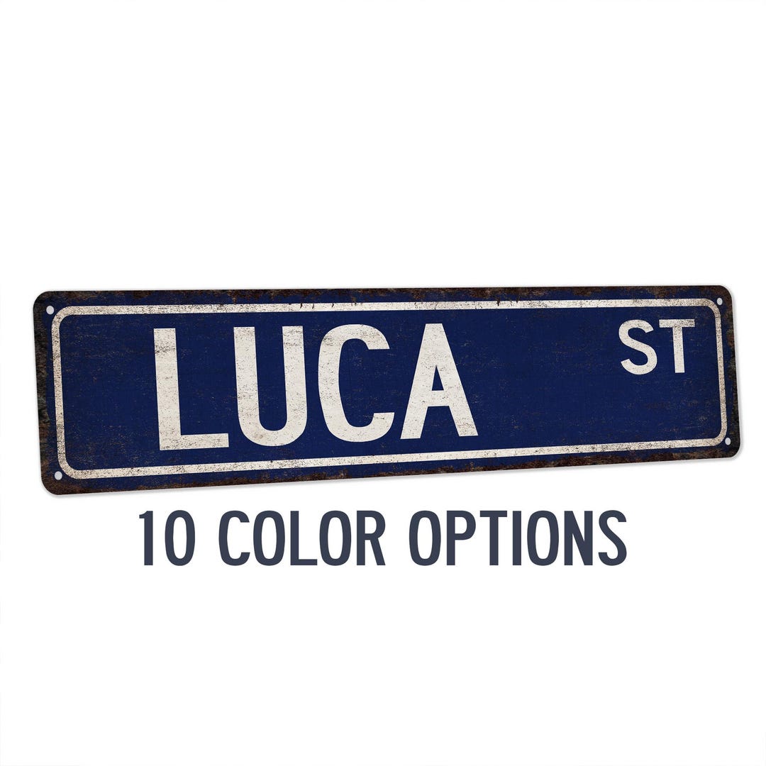 Luca Sign, Boys Gift, Bedroom Decor, Signs for Boys Room, Boy Name Sign ...