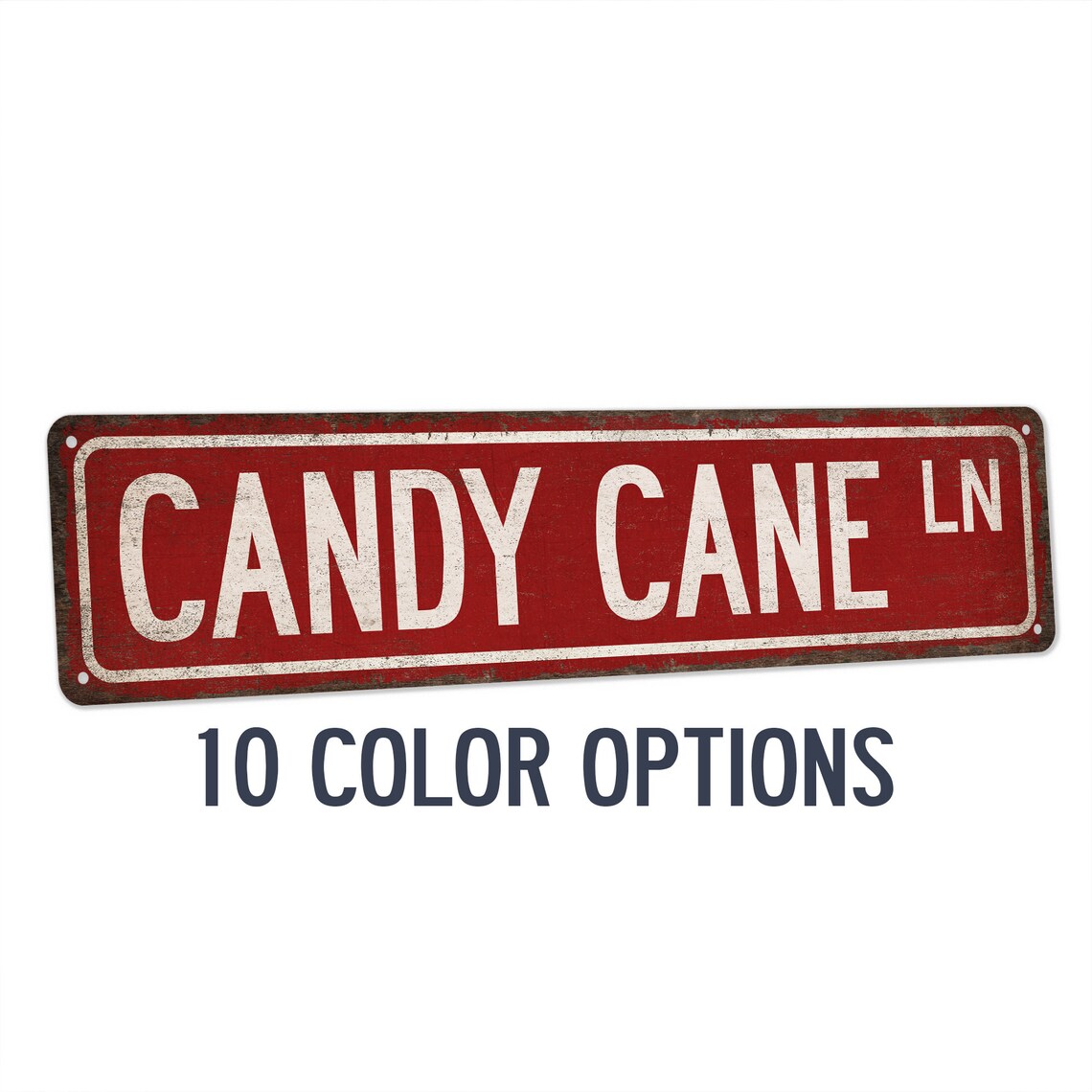 Candy Cane Decor, Christmas Street Sign, Candy Cane Lane Sign, Rustic ...