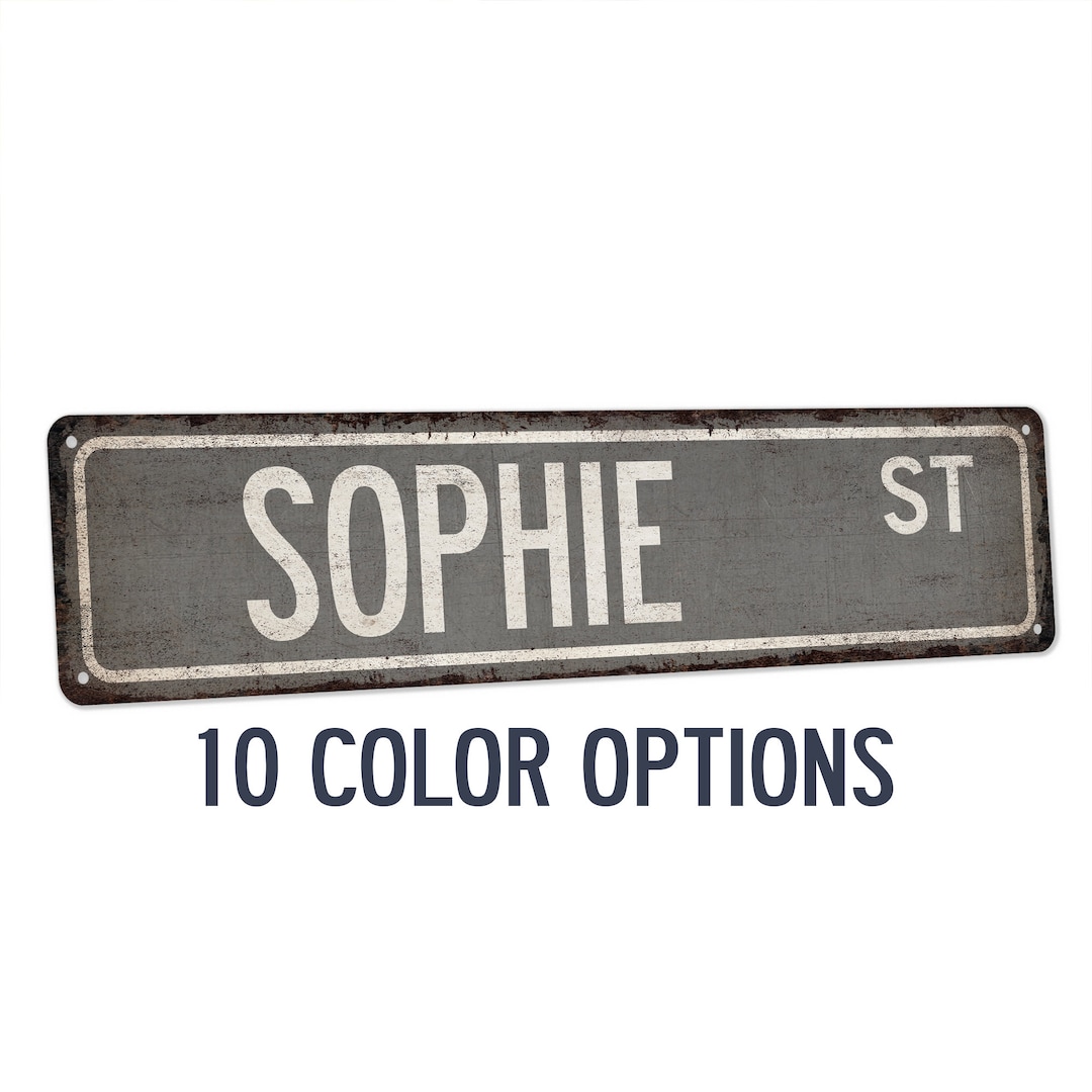 Sophie Sign, Sophie Gift, Girls Room Decor, Custom Street Sign, Signs ...