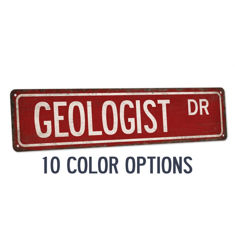 Geologist Sign, Geology Teacher Street Sign, Lapidary Shop Decor, Rock ...