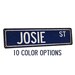 Josie Sign, Josie Gift, Girls Room Decor, Custom Street Sign, Signs for ...