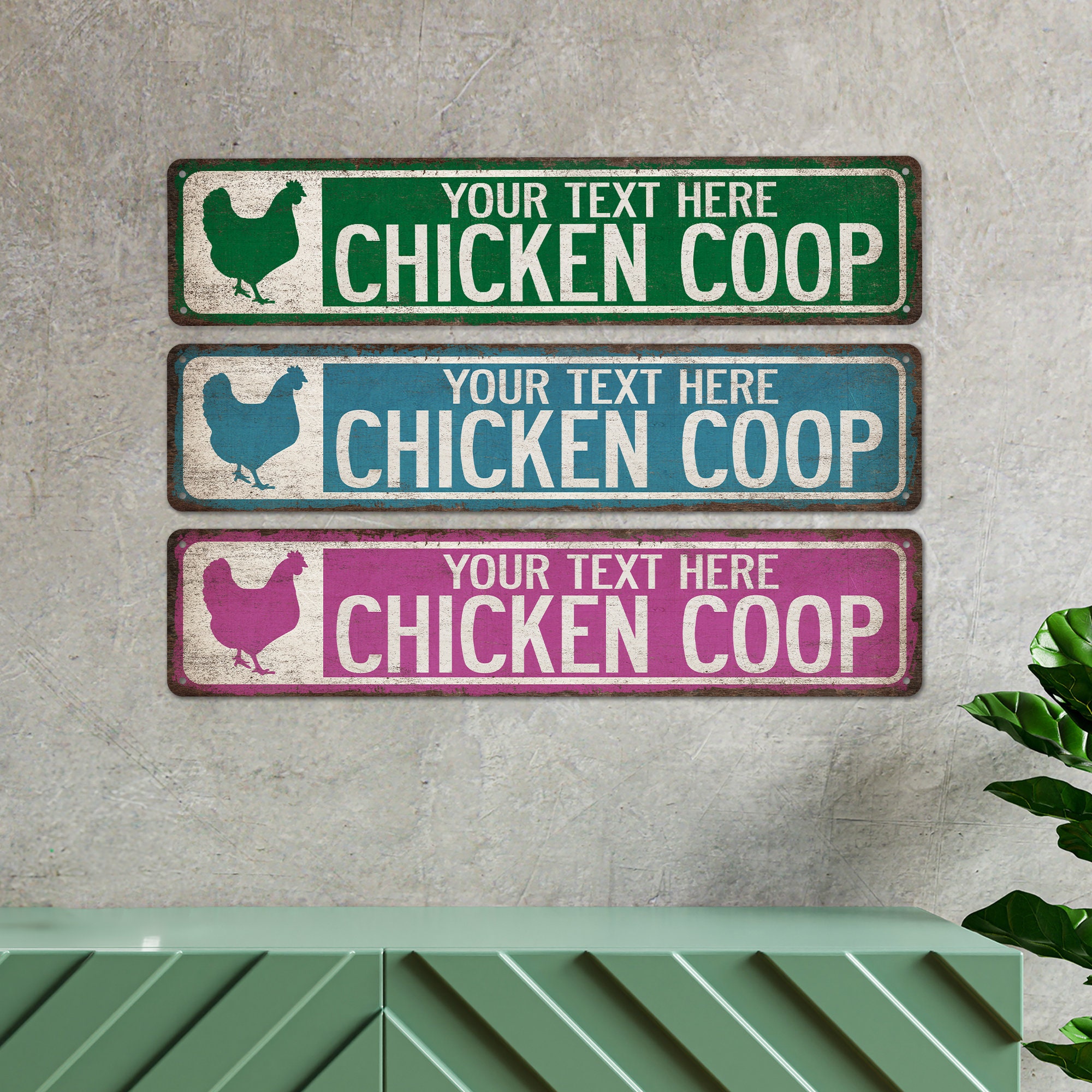 Custom Chicken Coop Sign, Street Sign - Etsy