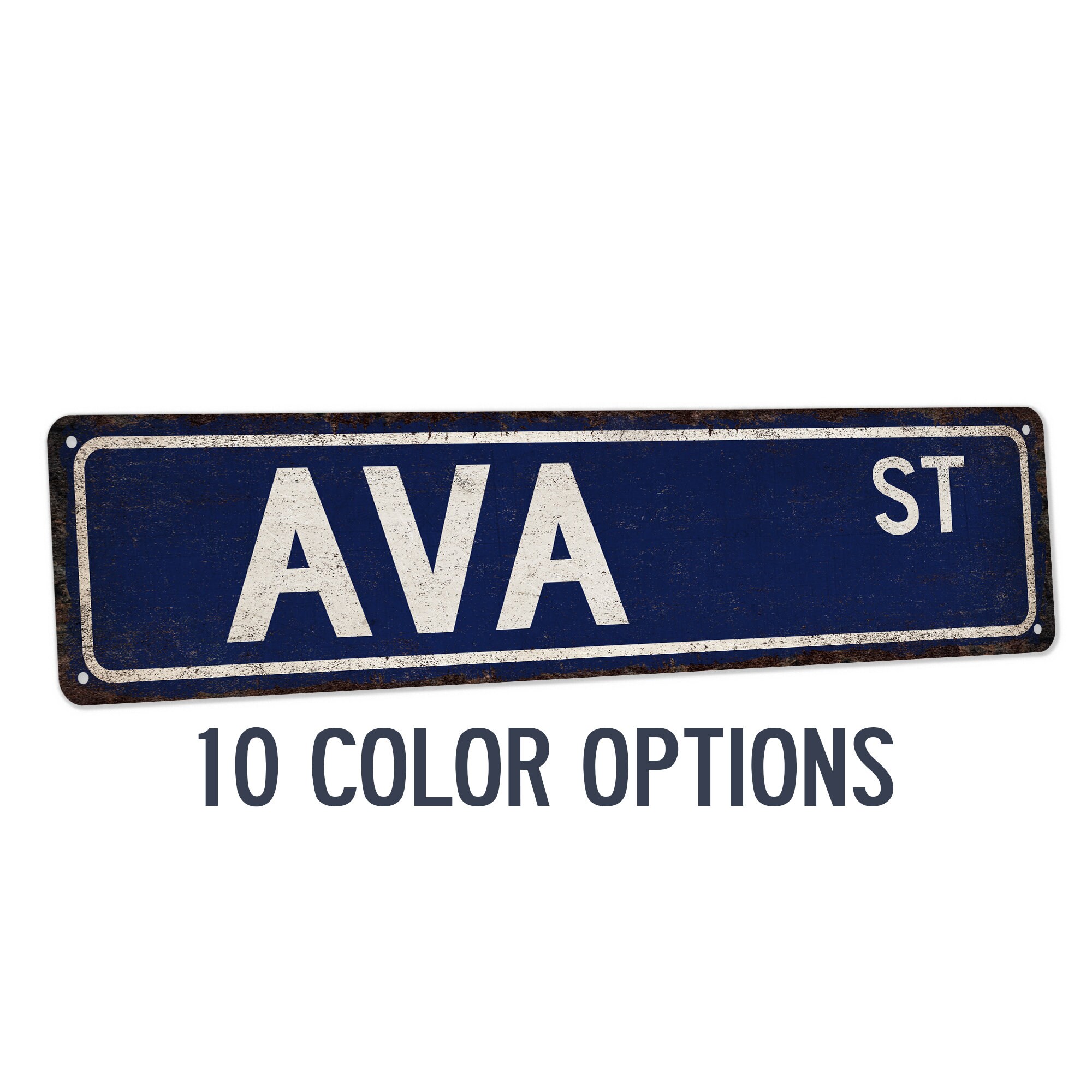 Ava Sign, Ava Gift, Girls Room Decor, Custom Street Sign, Signs for ...