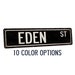 Eden Sign, Eden Gift, Girls Room Decor, Custom Street Sign, Signs for ...