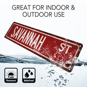 Savannah Sign, Savannah Gift, Girls Room Decor, Custom Street Sign ...