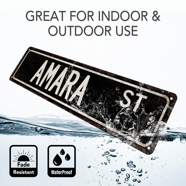 Amara Sign, Amara Gift, Girls Room Decor, Custom Street Sign, Signs for ...