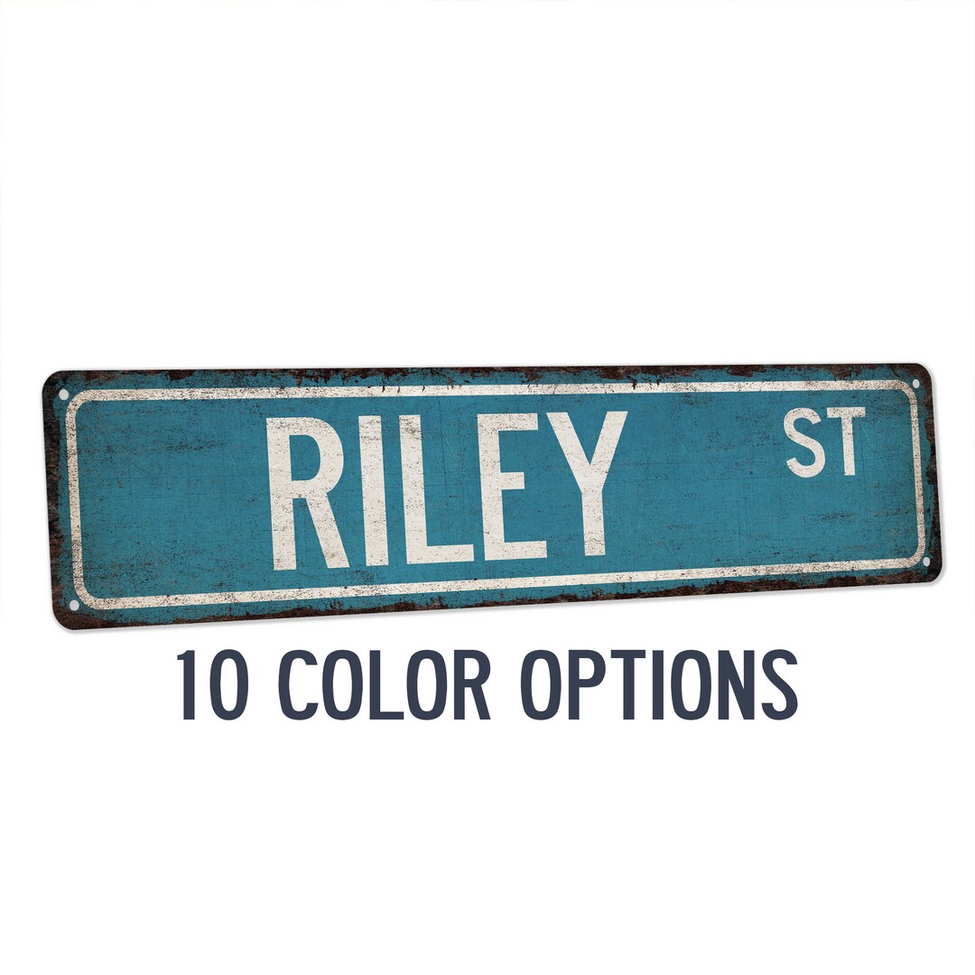 Riley Sign, Riley Gift, Girls Room Decor, Custom Street Sign, Signs for ...