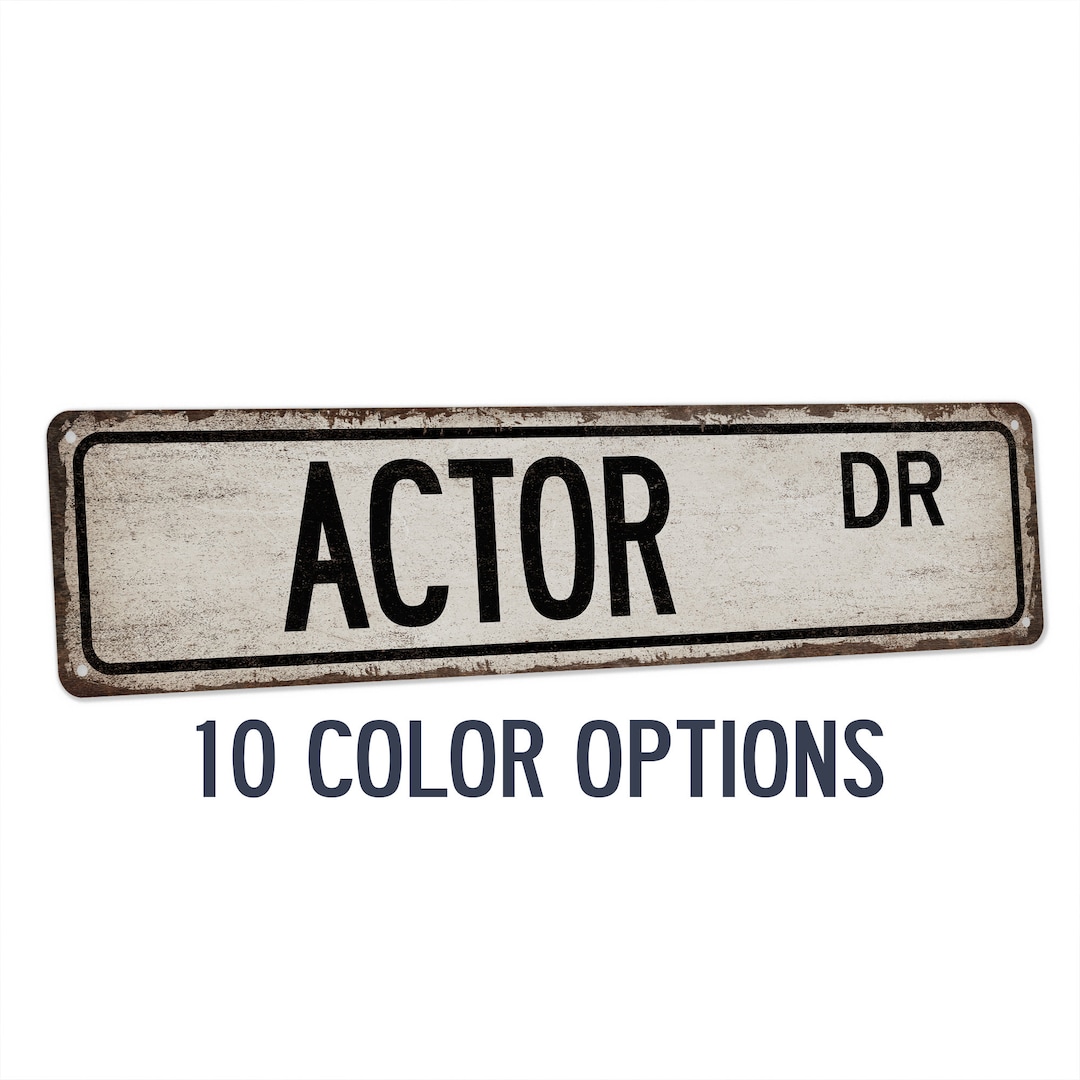Actor Sign, Actor Street Sign, Drama Class Decor, Broadway Theater ...