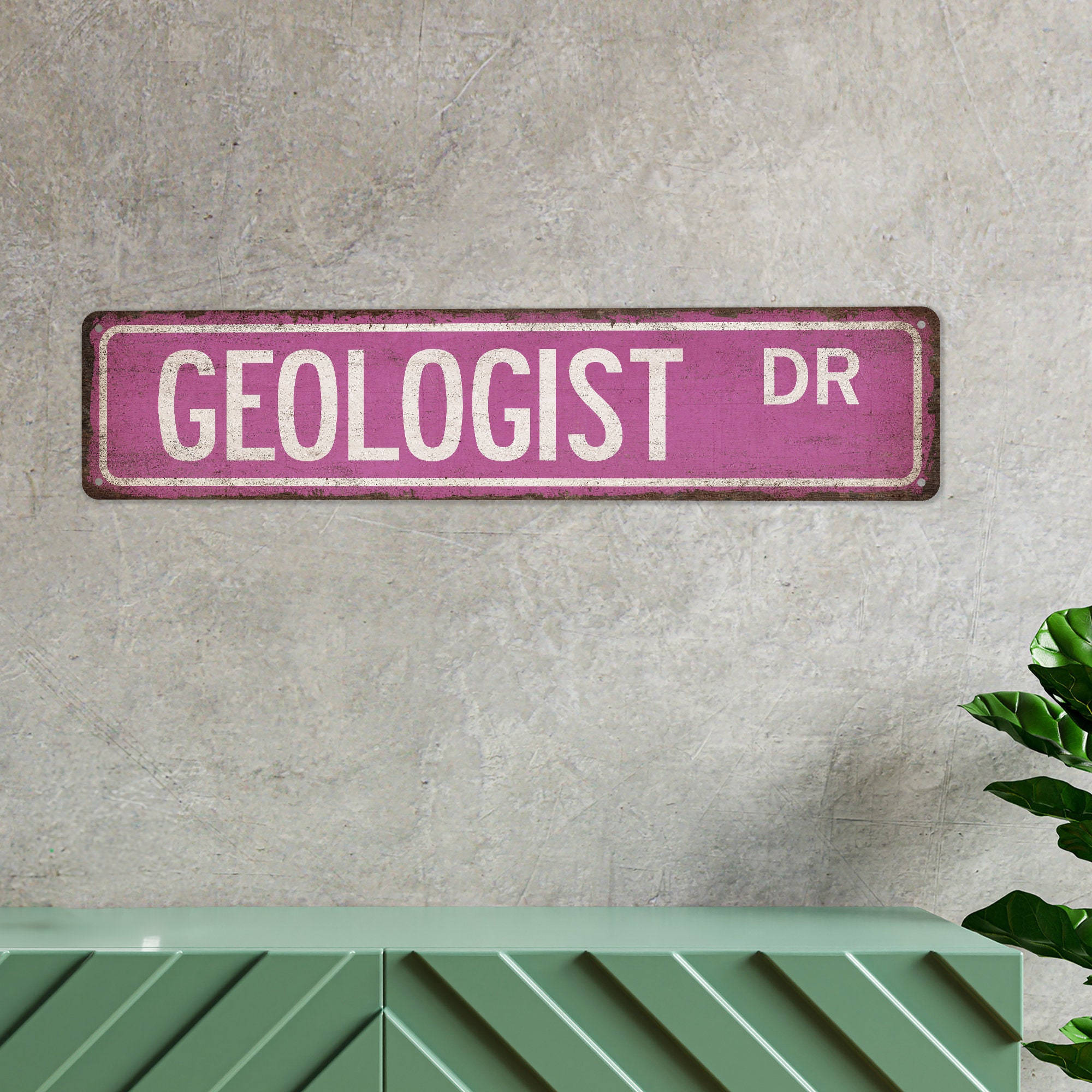 Geologist Sign Geology Teacher Street Sign Lapidary Shop - Etsy