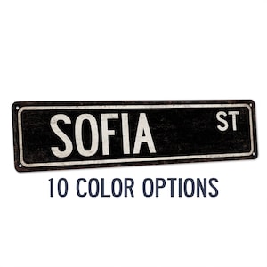Sofia Sign, Sofia Gift, Girls Room Decor, Custom Street Sign, Signs for ...