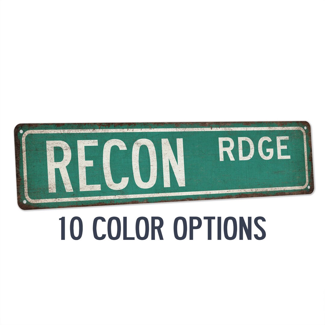 Recon Sign, Military Street Sign, US Army Decor, Army Reconnaissance ...
