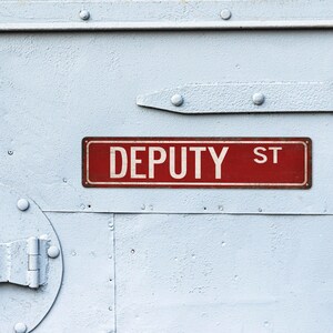 Deputy Sign, Police Officer Street Sign, Police Office Decor ...