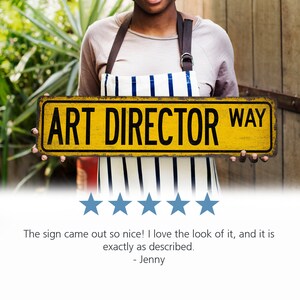 Art Director Sign, Art Director Street Sign, Office Decor, Marketing ...