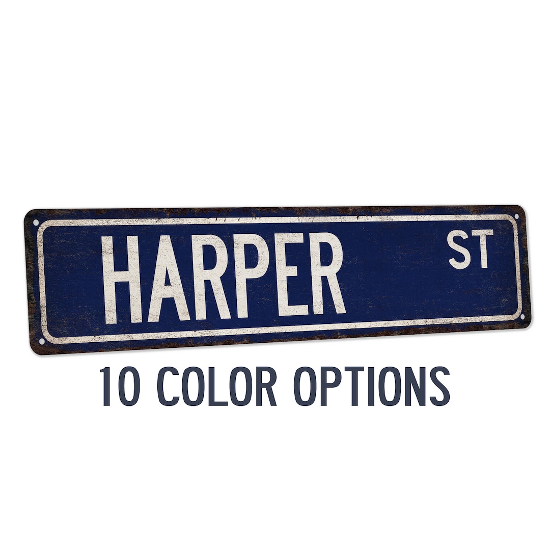 Harper Sign, Harper Gift, Girls Room Decor, Custom Street Sign, Signs ...