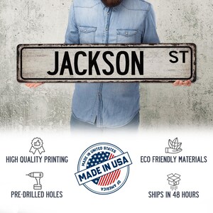 Jackson Sign, Name Signs, Custom Street Sign, Boy Name Sign, Boys Gifts ...