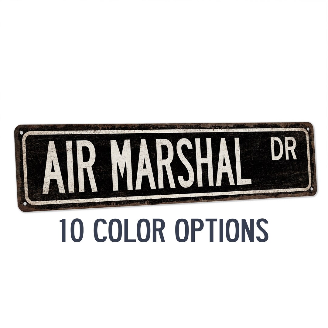 Air Marshal Sign, Federal Air Marshal Street Sign, Police Office Decor ...