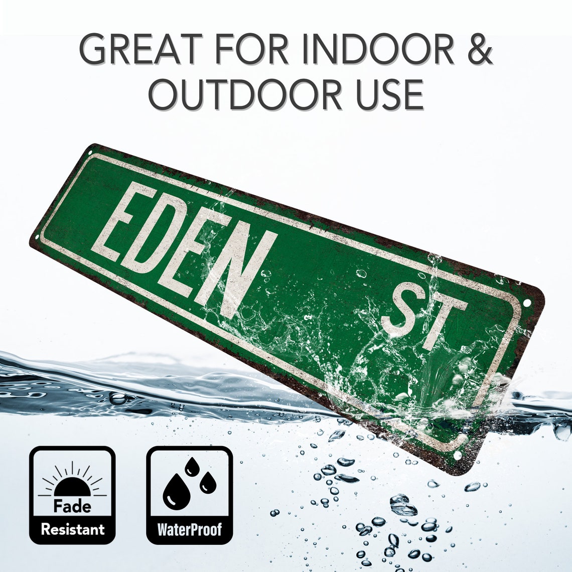 Eden Sign, Eden Gift, Girls Room Decor, Custom Street Sign, Signs for ...