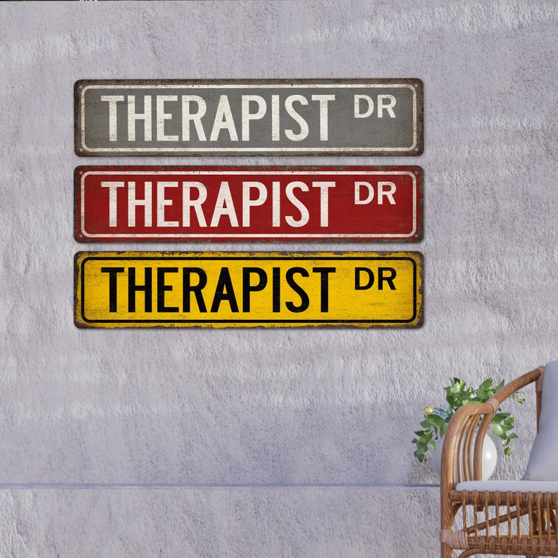 Therapist Sign Psychiatrist Street Sign Health Care - Etsy UK