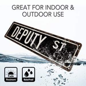 Deputy Sign, Police Officer Street Sign, Police Office Decor ...