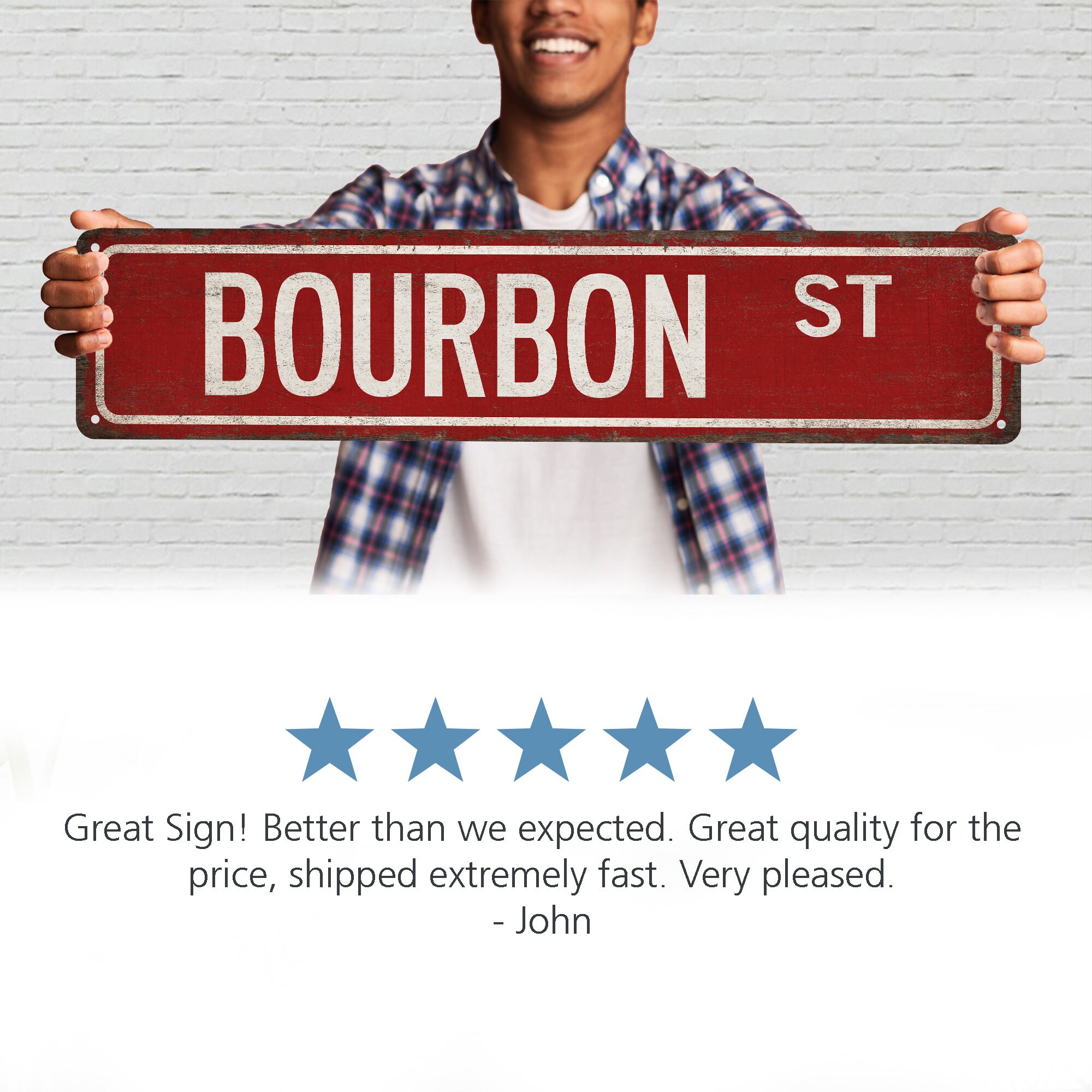 Bourbon Street Sign, Bourbon Gift, Whiskey Gift, Bourbon Bar Decor ...
