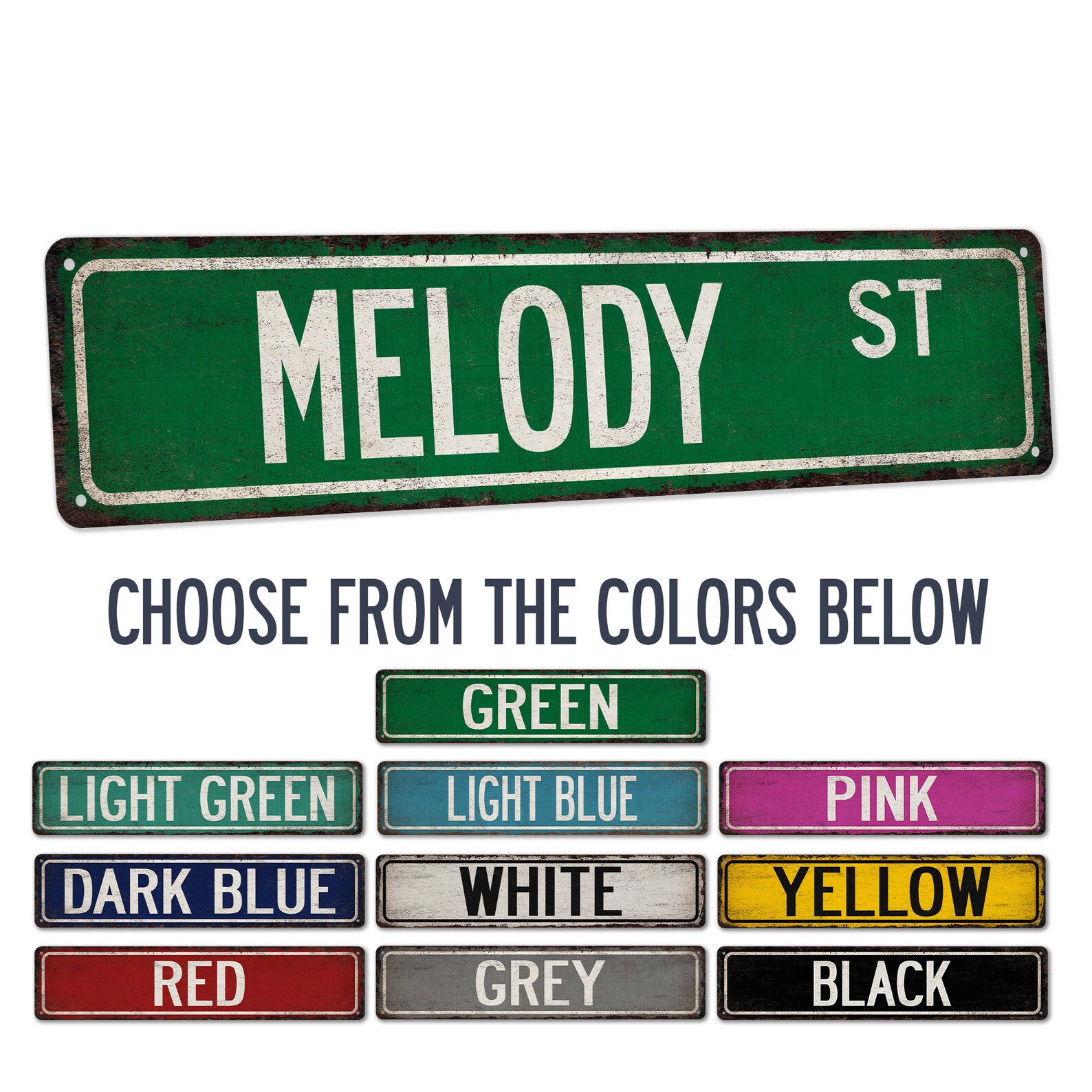 Melody Sign, Melody Gift, Girls Room Decor, Custom Street Sign, Signs ...