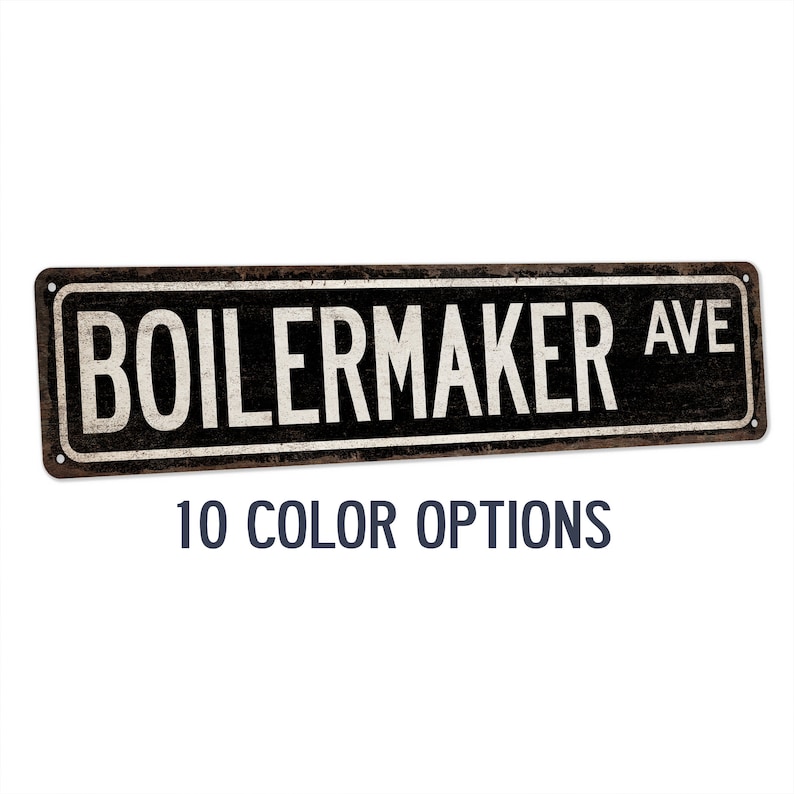 Boilermaker Street Sign Gift for Boilermaker Boilermaker - Etsy