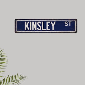 Kinsley Sign, Kinsley Gift, Girls Room Decor, Custom Street Sign, Signs ...