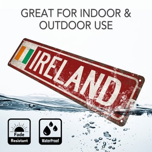 Ireland Street Sign, St Patrick's Day Decor, Irish Flag, Custom-signs ...