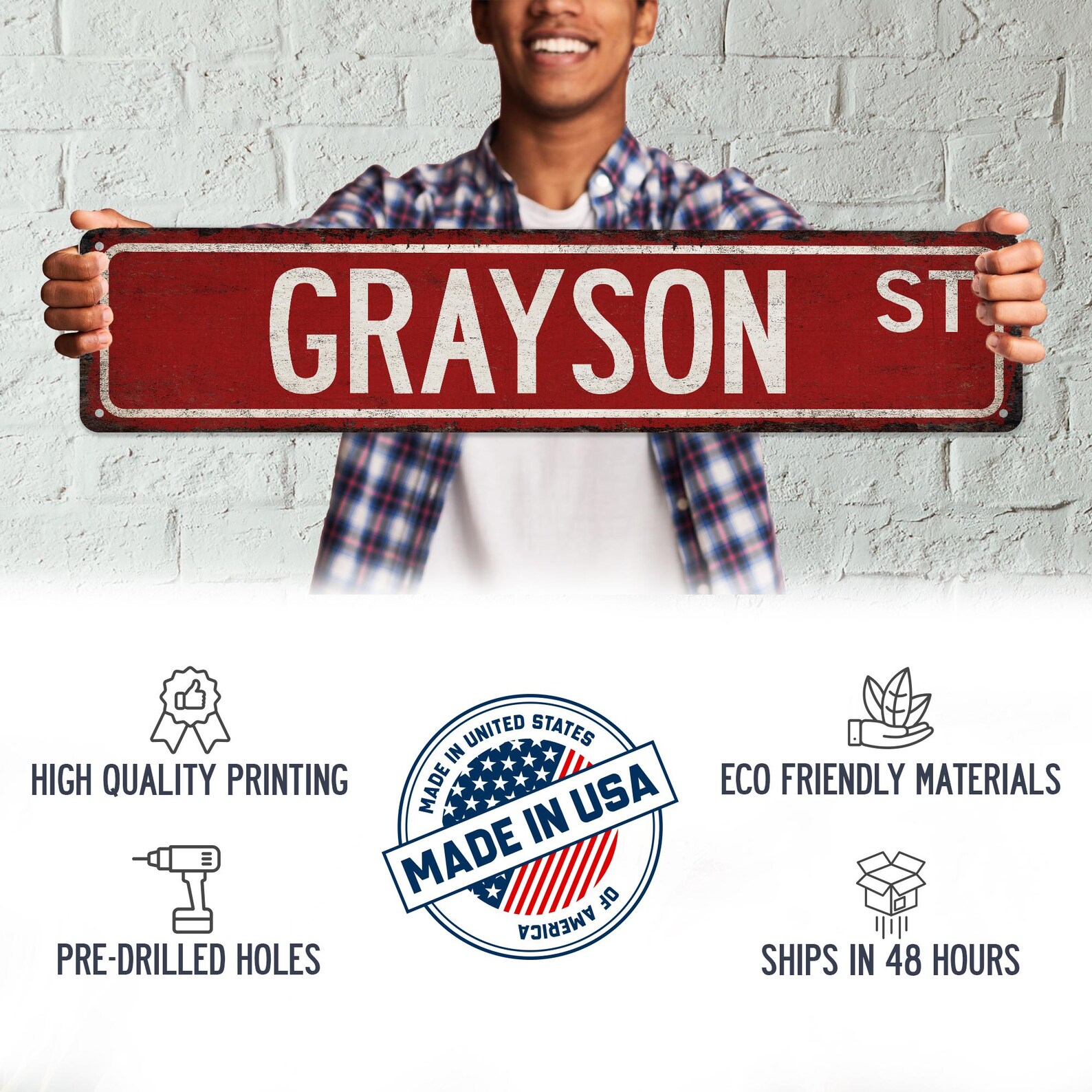 Grayson Sign, Name Signs, Boys Gifts, Nursery Signs, Signs for Boys ...