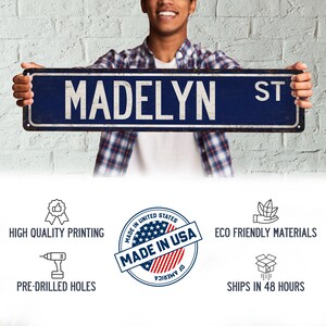 Madelyn Sign, Madelyn Gift, Girls Room Decor, Custom Street Sign, Signs ...