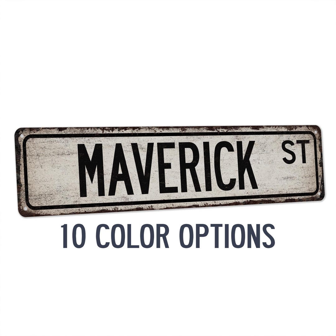 Maverick Sign, Boys Gifts, Name Signs, Boys Wall Art, Signs for Boys ...