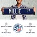 Millie Sign, Millie Gift, Girls Room Decor, Custom Street Sign, Signs ...