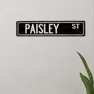 Paisley Sign, Paisley Gift, Girls Room Decor, Custom Street Sign, Signs ...
