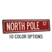 North Pole Directional Sign, Christmas Directional Sign, North Pole ...