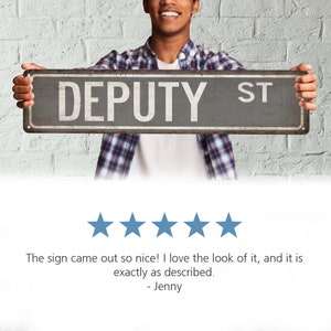 Deputy Sign, Police Officer Street Sign, Police Office Decor ...