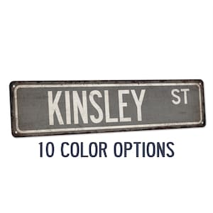 Kinsley Sign, Kinsley Gift, Girls Room Decor, Custom Street Sign, Signs ...