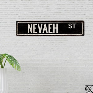 Nevaeh Sign, Nevaeh Gift, Girls Room Decor, Custom Street Sign, Signs ...