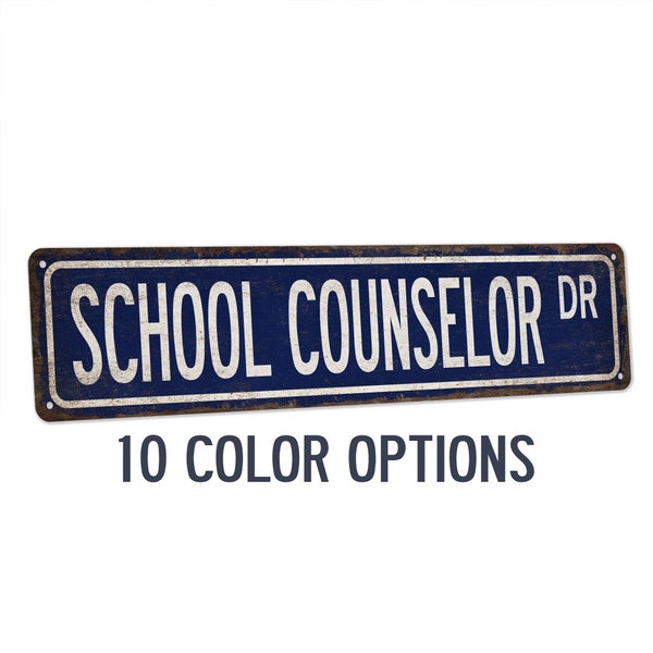 School Counselor Street Sign - Etsy