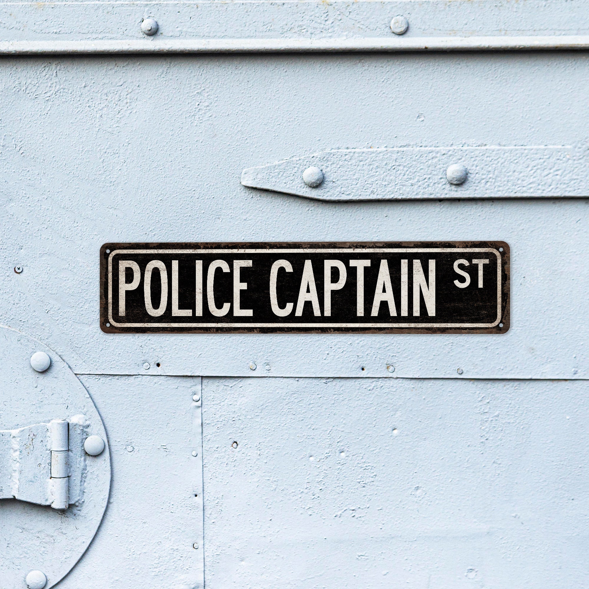 Police Captain Street Sign, Law Enforcement Gift - Etsy
