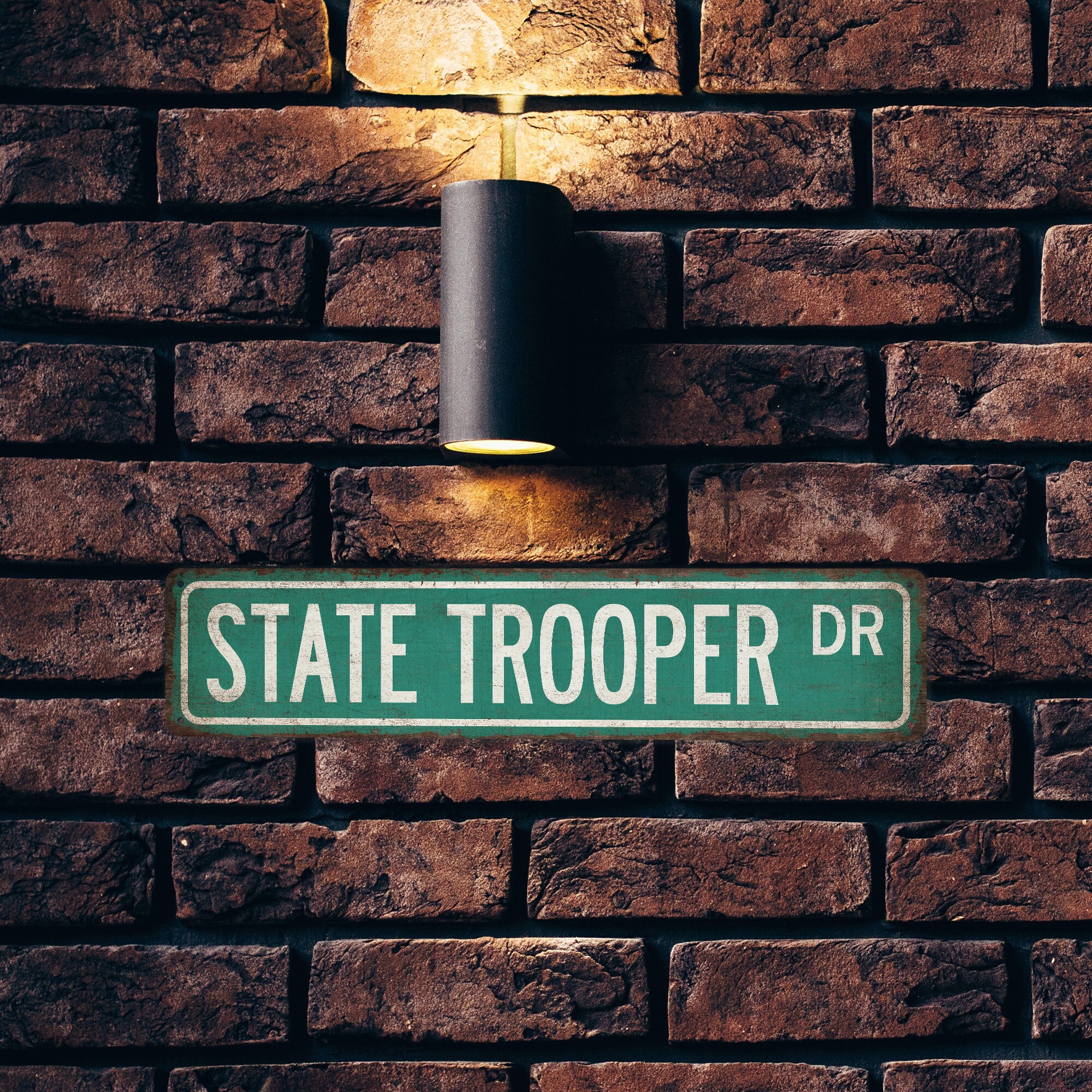 State Trooper Sign, Police Street Sign, Police Office Decor, Retirement ...