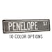 Penelope Sign, Penelope Gift, Girls Room Decor, Custom Street Sign ...