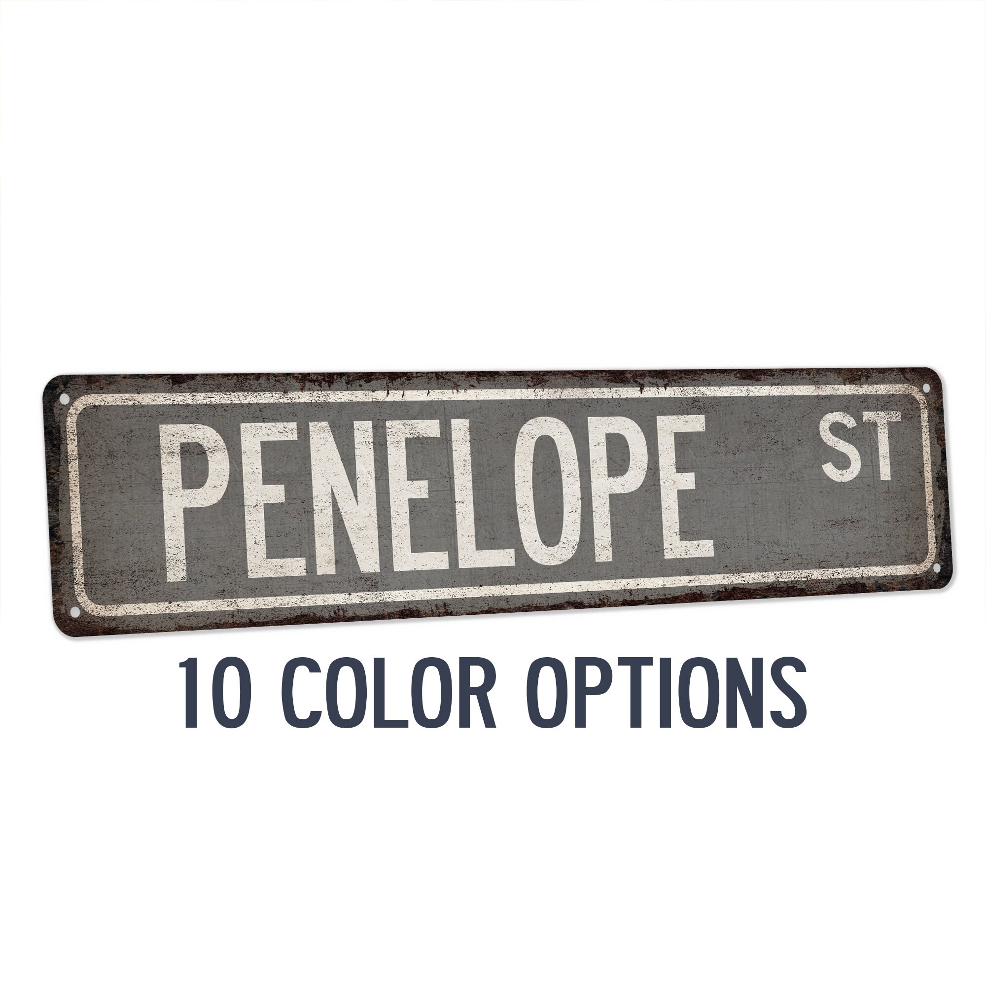 Penelope Sign, Penelope Gift, Girls Room Decor, Custom Street Sign ...