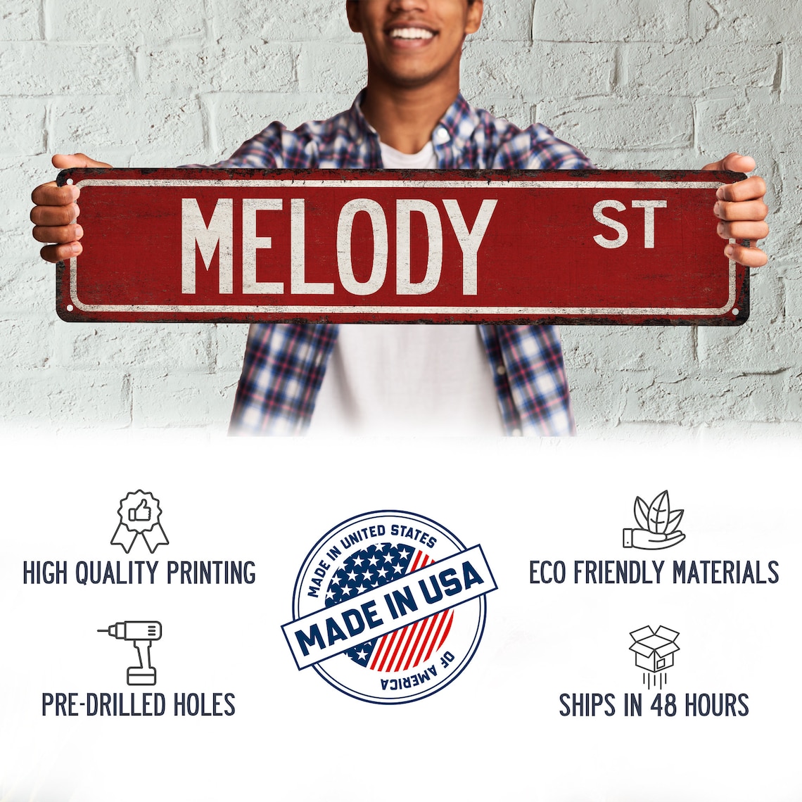 Melody Sign, Melody Gift, Girls Room Decor, Custom Street Sign, Signs ...