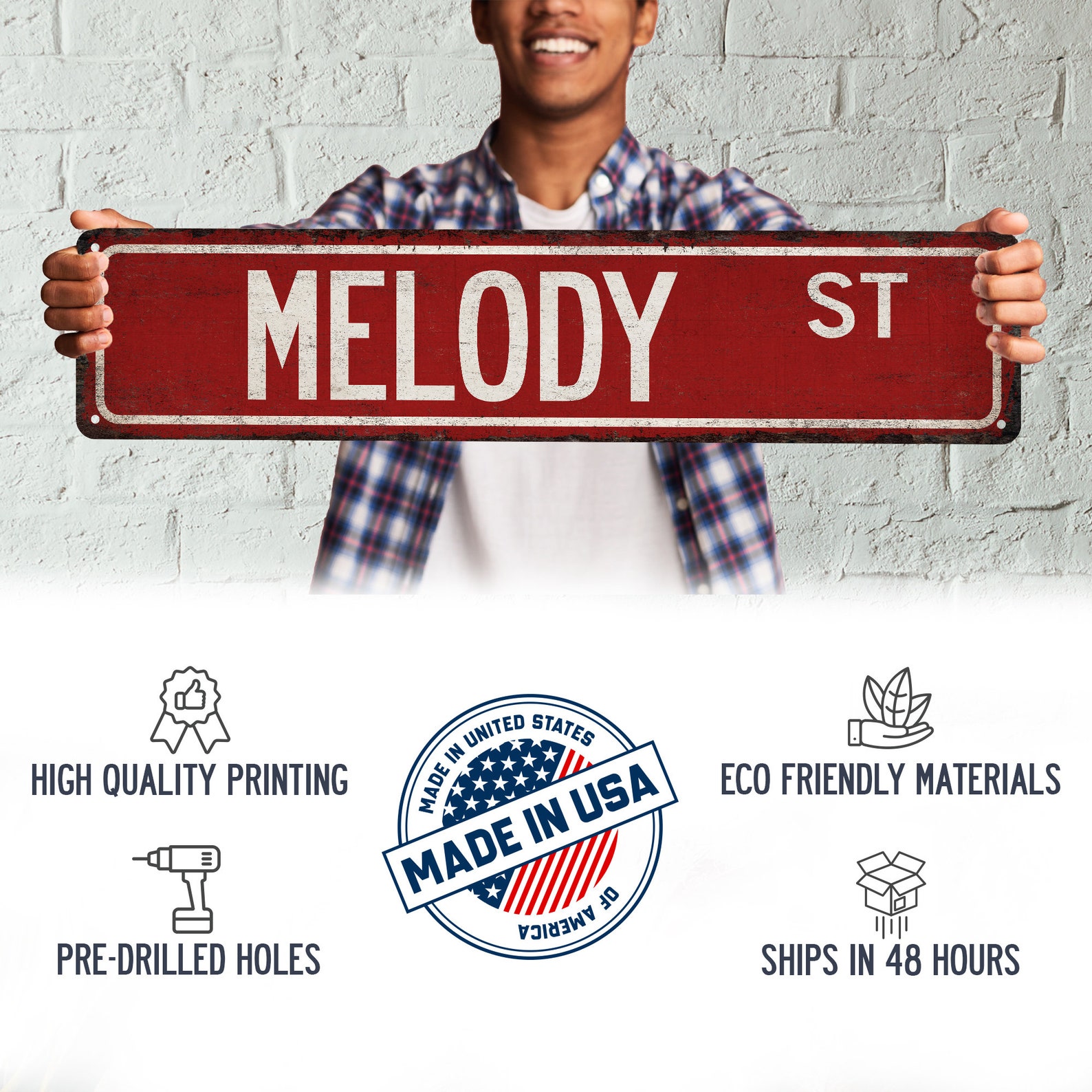Melody Sign, Melody Gift, Girls Room Decor, Custom Street Sign, Signs ...