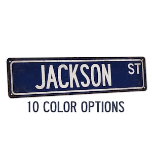 Jackson Sign, Name Signs, Custom Street Sign, Boy Name Sign, Boys Gifts ...