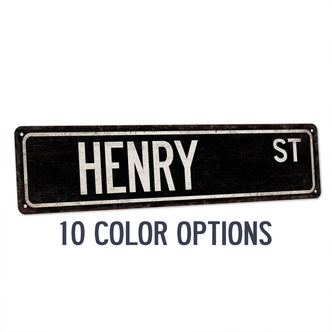 Henry Sign, Name Signs, Boys Wall Art, Boys Gifts, Signs for Boys Room ...