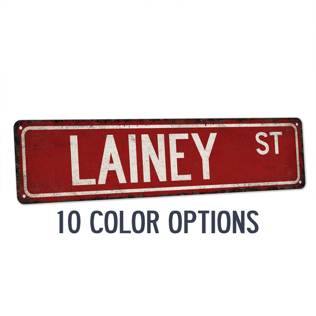 Lainey Sign, Lainey Gift, Girls Room Decor, Custom Street Sign, Signs ...