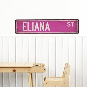 Eliana Sign, Eliana Gift, Girls Room Decor, Custom Street Sign, Signs ...